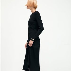 Zara | Dresses | Zara Cotton Ribbed Midi Dress | Poshmark